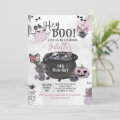 Hey Boo Witch Cauldron Birthday Invitation | Zazzle