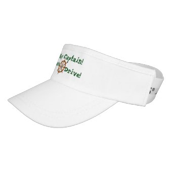 Hey Captain Funny Cruise Visor | Zazzle