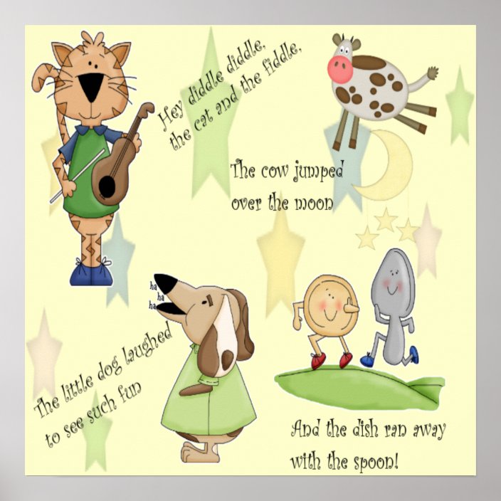 Hey Diddle Diddle - Poster | Zazzle.com