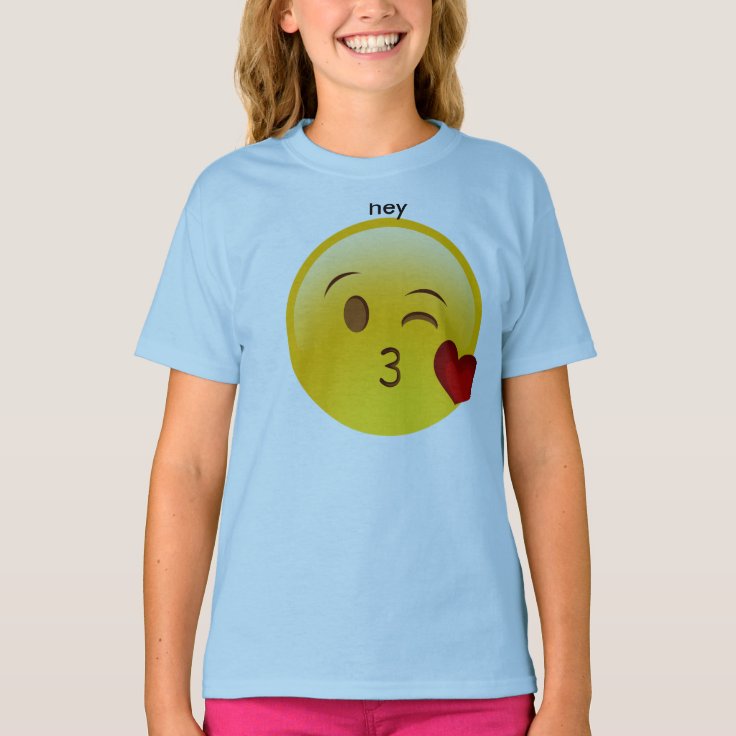 hey emoji T-Shirt | Zazzle