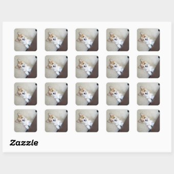 hey girl square sticker | Zazzle