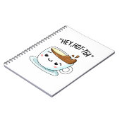Hey Hot-Tea Funny Cuppa Tea Pun Notebook | Zazzle