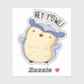 Hey Y'Owl Funny Owl Pun Sticker | Zazzle