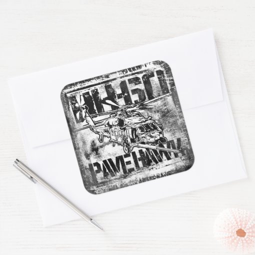 HH-60 Pave Hawk Square Stickers Sticker | Zazzle