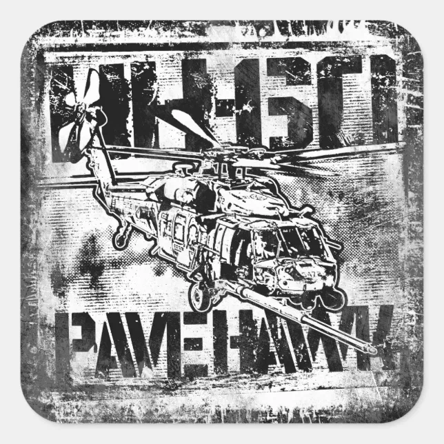 HH-60 Pave Hawk Square Stickers Sticker | Zazzle