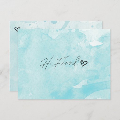 Hi Friend Postcard | Zazzle