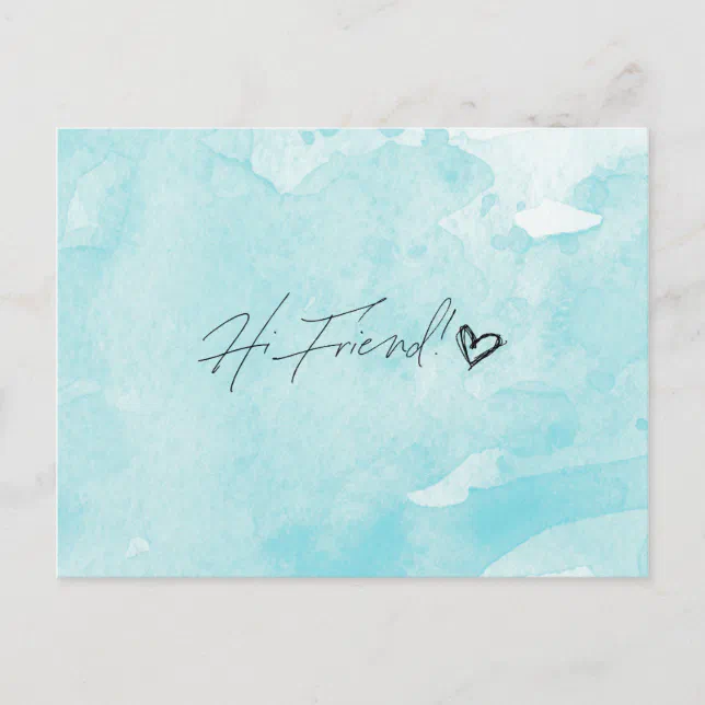 Hi Friend Postcard | Zazzle