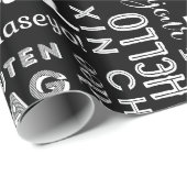 HI & Hello! Around the World Wrapping Paper | Zazzle
