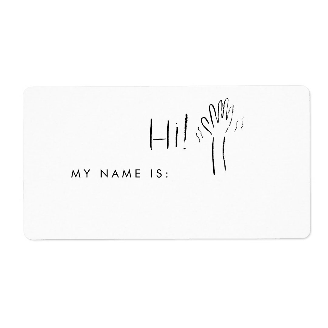 Hi My Name Is Name Tag | Zazzle