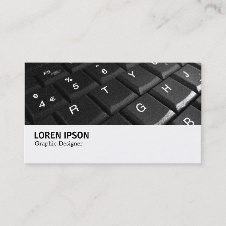 Hi-Phi - 0174 - Keyboard Business Card | Zazzle