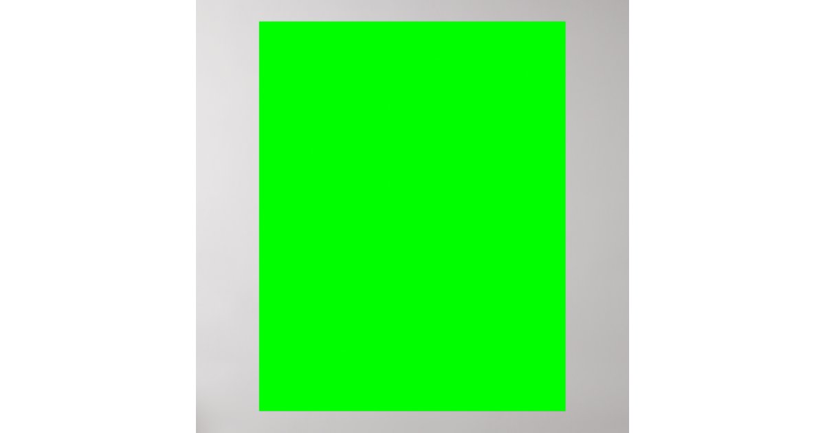 Hi Res COMPACT PHOTO BACKDROP - Green Screen Poster | Zazzle