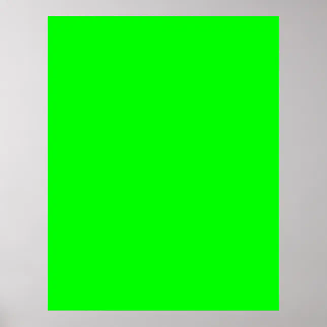 Hi Res COMPACT PHOTO BACKDROP - Green Screen Poster | Zazzle