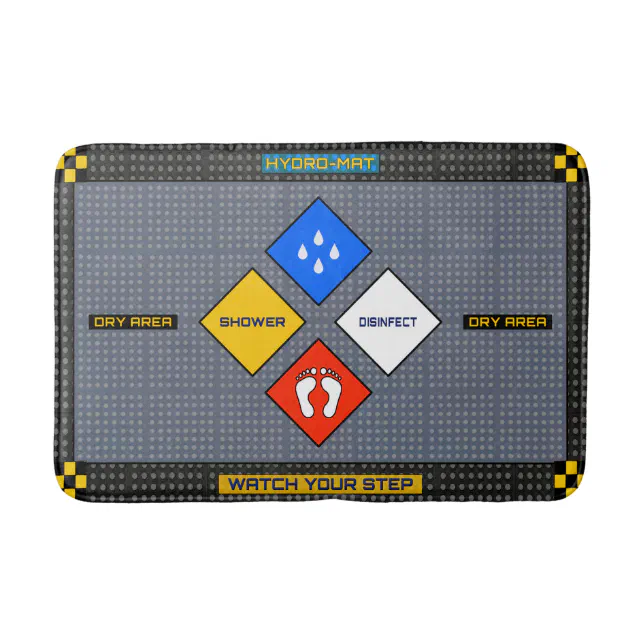 Hi-Tech Bath Mat | Zazzle