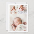 hi there Casual Script Baby Photo Collage Birth Announcement | Zazzle