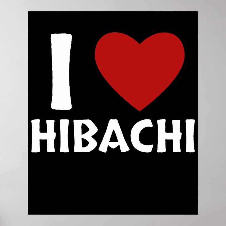 Hibachi Grill Gift Men Japanese Hibachi Poster | Zazzle