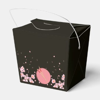 Hibachi Japanese Dinner Birthday Party Take Out Favor Boxes | Zazzle