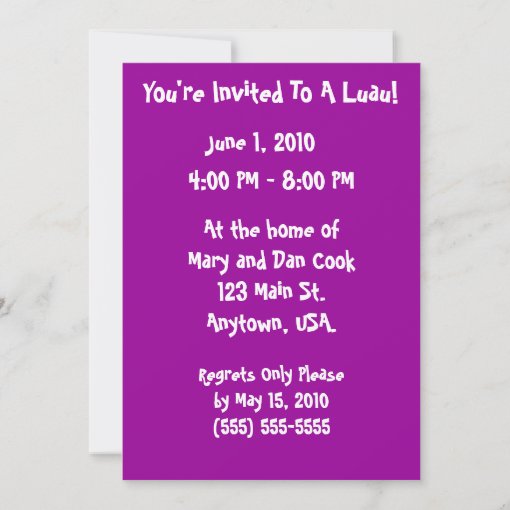 Hibiscus Hawaiian Luau Party Invitations | Zazzle