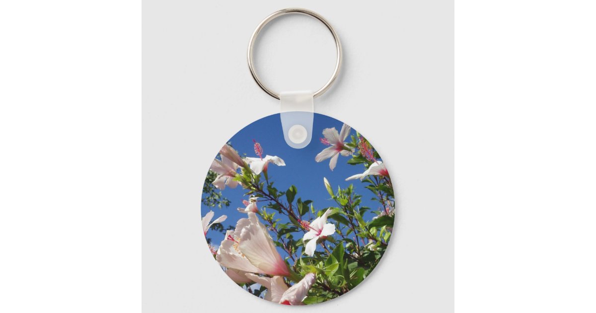 Hibiscus Keychain | Zazzle