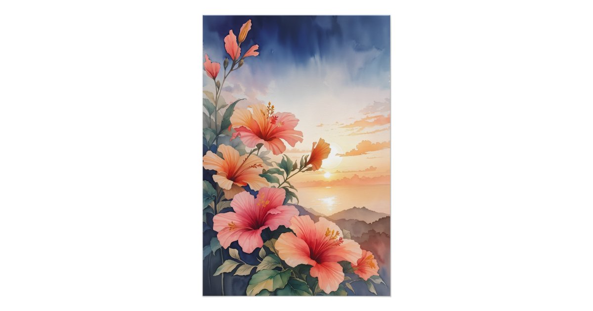 Hibiscus Poster | Zazzle