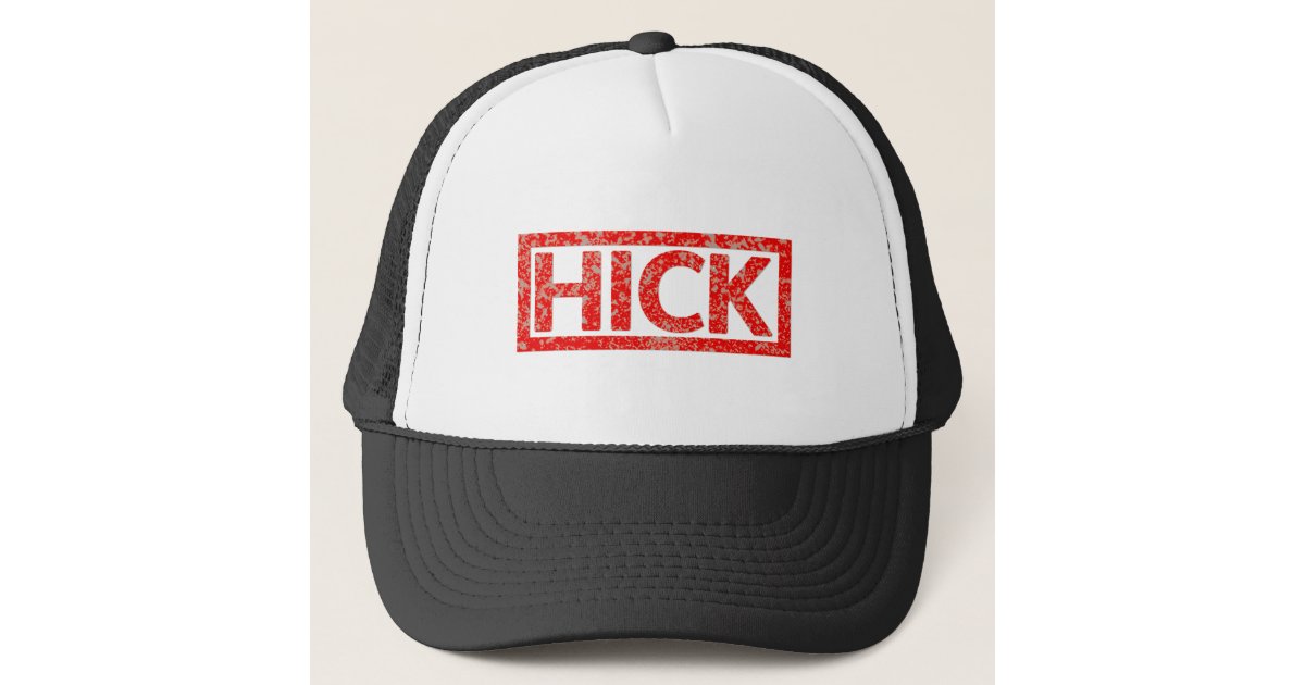 Hick Stamp Trucker Hat | Zazzle