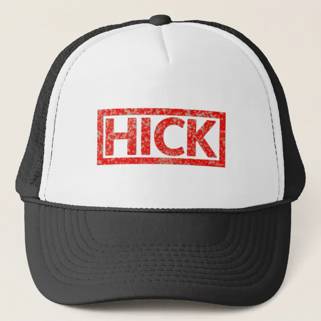 Hick Stamp Trucker Hat | Zazzle