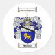 HICKEY FAMILY CREST - HICKEY COAT OF ARMS CLASSIC ROUND STICKER | Zazzle