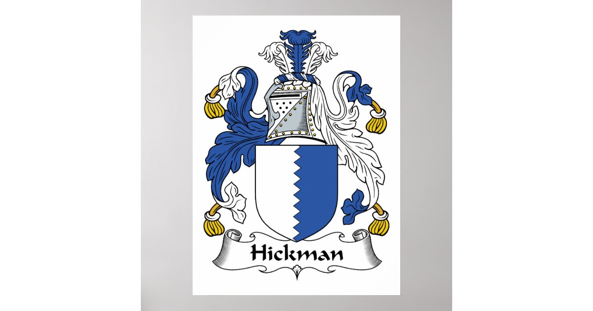 Hickman Family Crest Poster | Zazzle