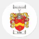 HICKS FAMILY CREST - HICKS COAT OF ARMS CLASSIC ROUND STICKER | Zazzle