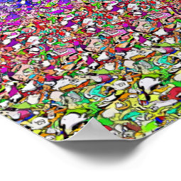 Hidden 3D Stereogram Poster, Butterfly on a Flower Poster | Zazzle