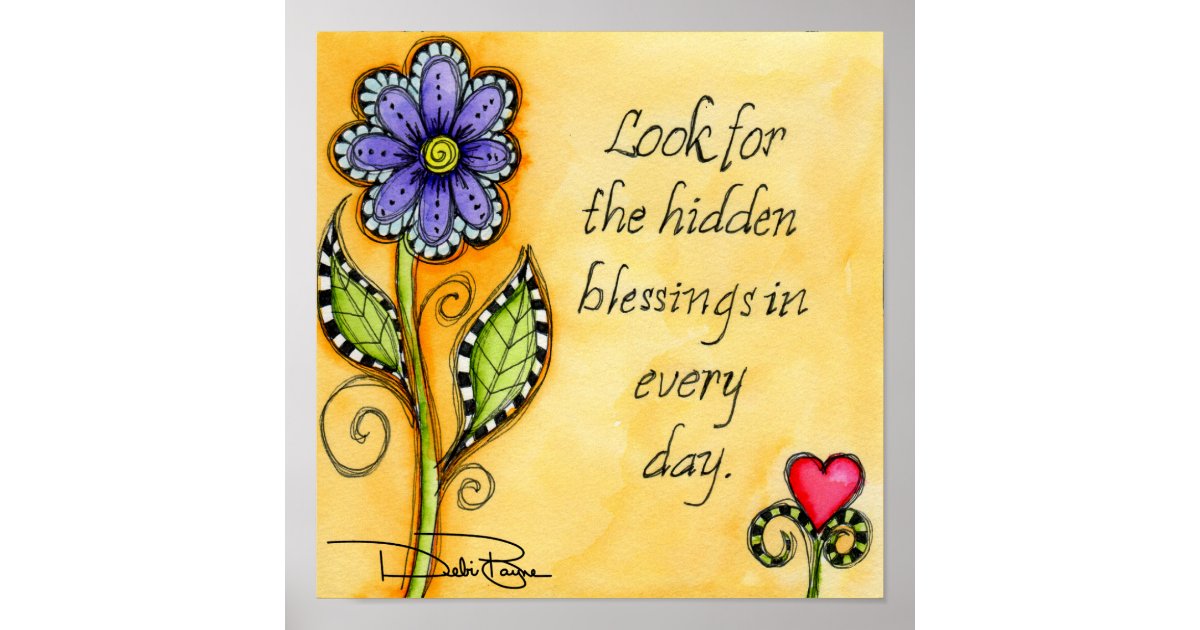 Hidden Blessings Poster | Zazzle