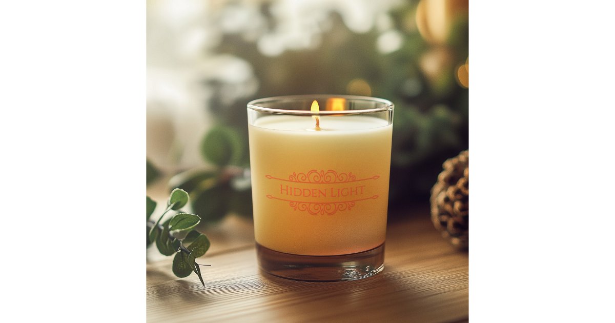 Hidden Light - a small Thank You Scented Candle | Zazzle