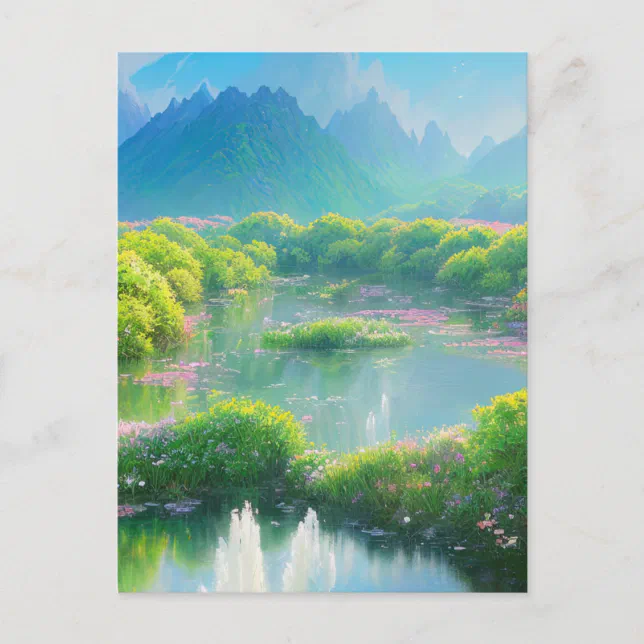 Hidden Lily Pond Postcard | Zazzle