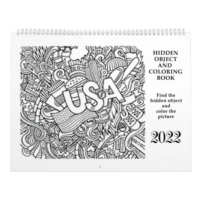hidden objects coloring book
