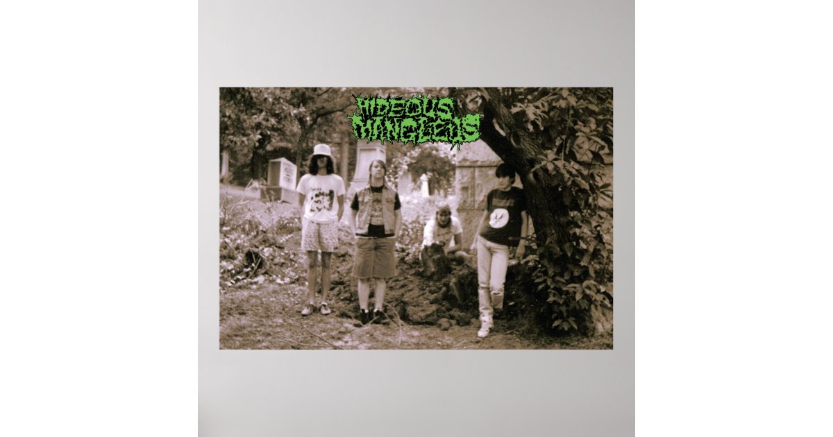 Hideous Mangleus Vintage Photo '89 Poster | Zazzle