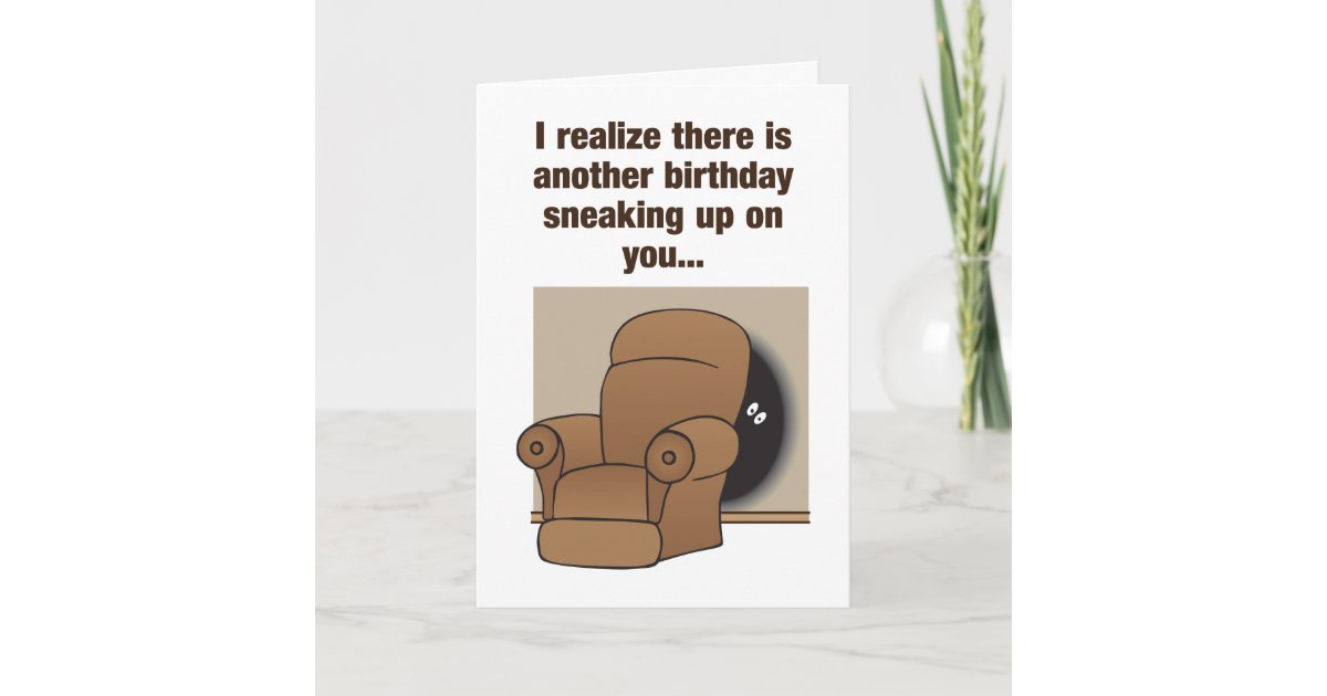 Hiding won't help humorous birthday card | Zazzle
