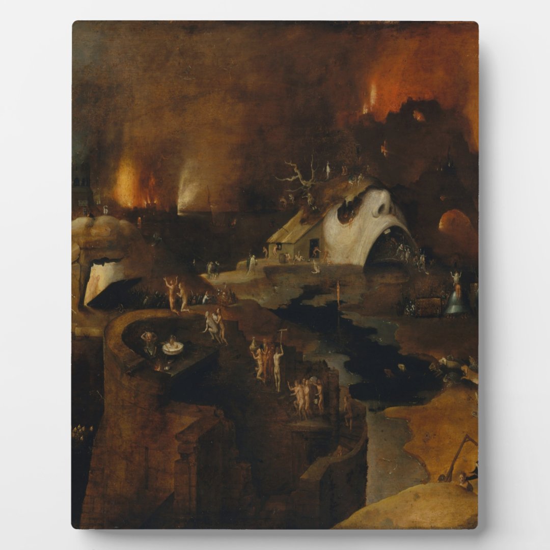 Hieronymus Bosch - Christ Descent Into Hell Plaque | Zazzle