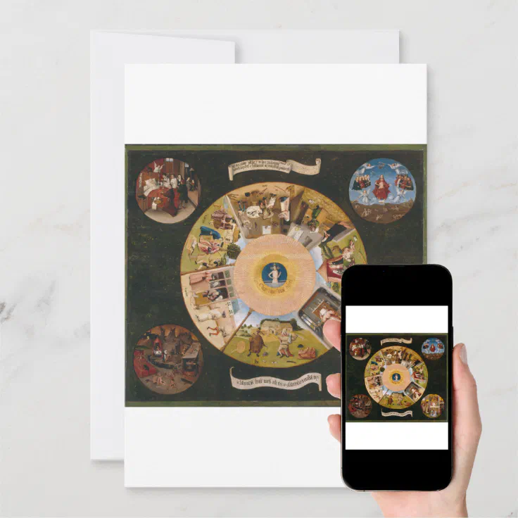 Hieronymus Bosch - The Seven Deadly Sins And The F Invitation | Zazzle