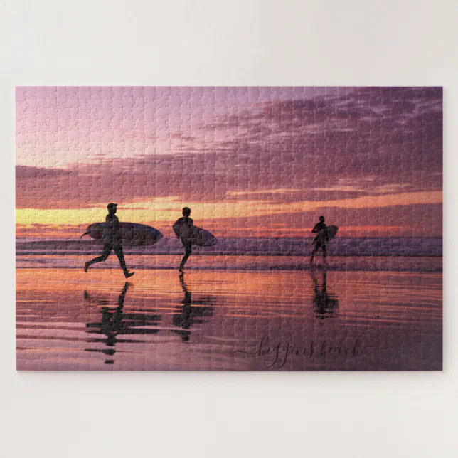 Higgins Beach 1014 piece Sunrise Surfing Jigsaw Puzzle | Zazzle