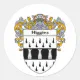 Higgins Coat of Arms (Mantled) Classic Round Sticker | Zazzle