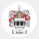HIGGINS FAMILY CREST - HIGGINS COAT OF ARMS CLASSIC ROUND STICKER | Zazzle