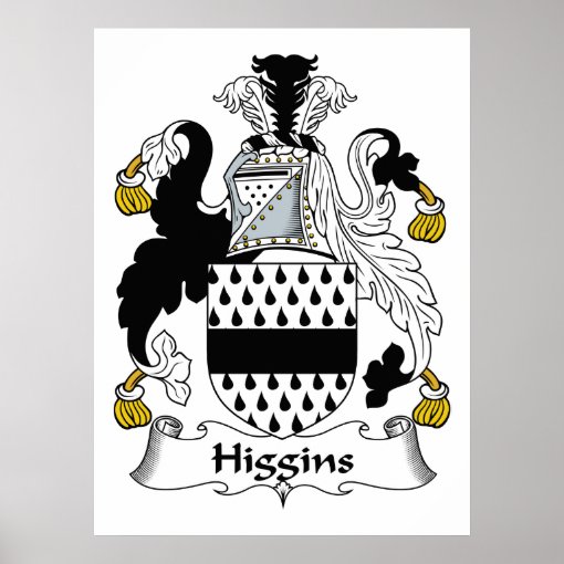 Higgins Family Crest Poster | Zazzle