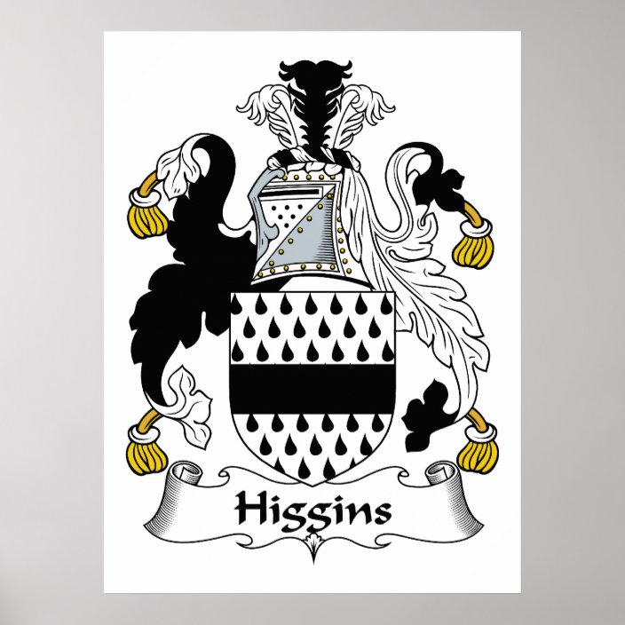 Higgins Family Crest Poster | Zazzle.com