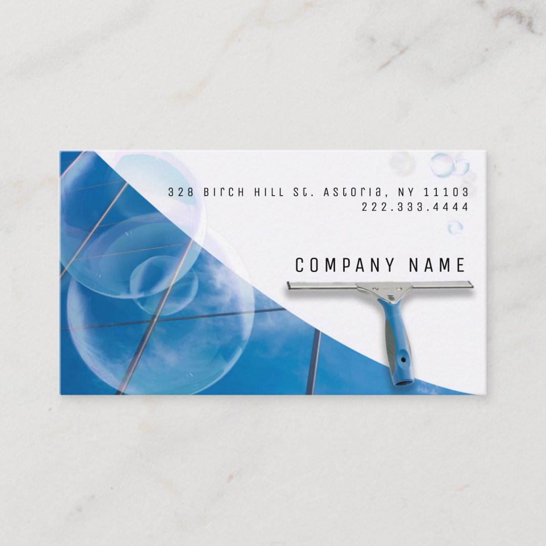 High Buildings Window Cleaning Service Company Business Card | Zazzle