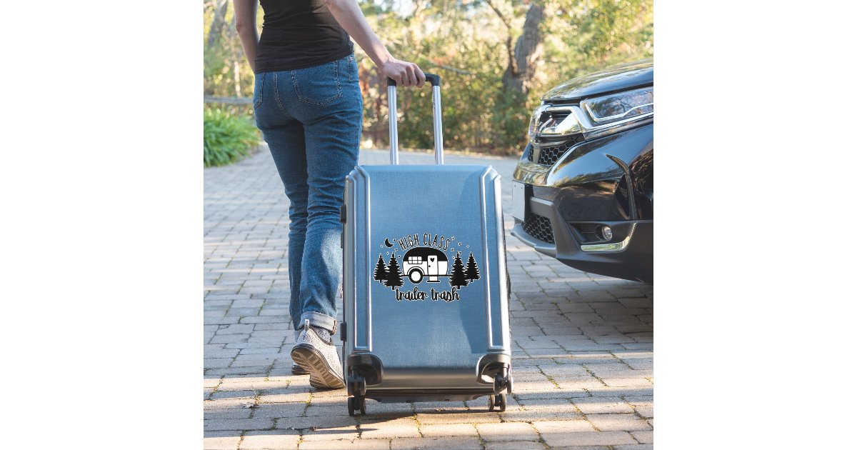 High Class Trailer Trash Sticker | Zazzle