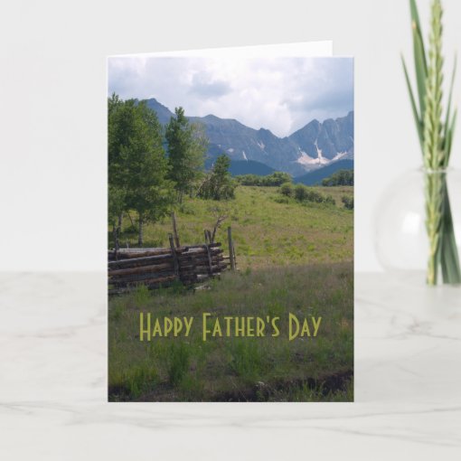 High Country Father's Day Photo Card | Zazzle