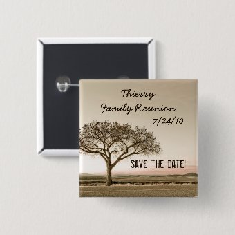 High Country Save the Date Custom Family Reunion Button | Zazzle