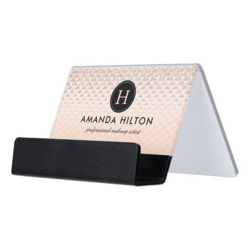 High End Luxe Desk Business Card Holder | Zazzle