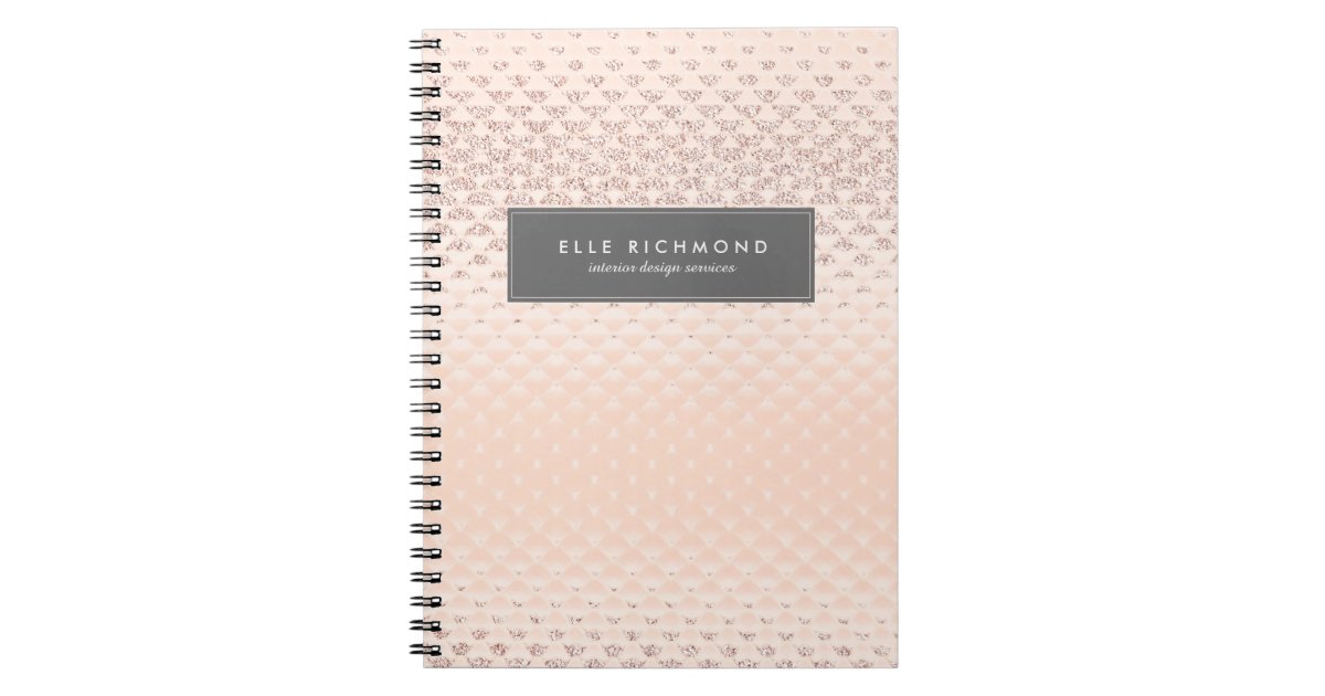 High-End Rose Gold Note Book | Zazzle