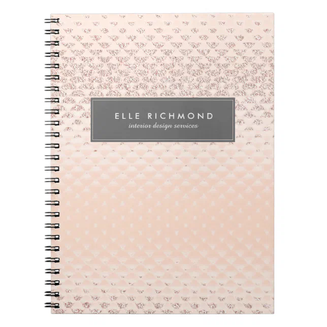 High-End Rose Gold Note Book | Zazzle