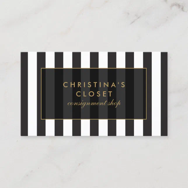 High Fashion Consignment, Boutique Business Card | Zazzle